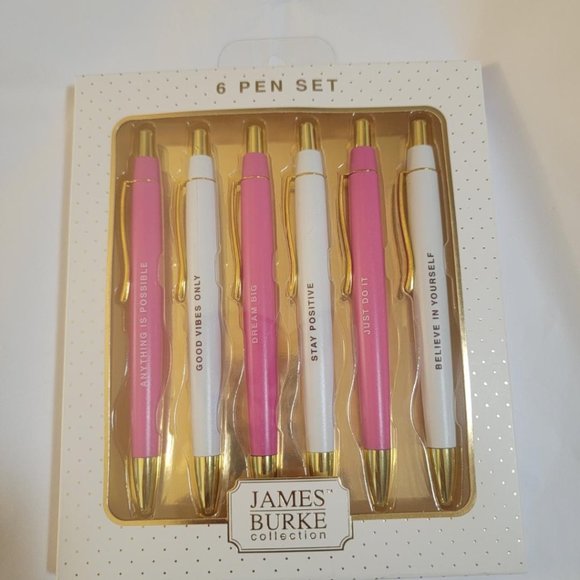 James Burke Collection | Office | James Burke Collection Pens Pack Of 6 ...